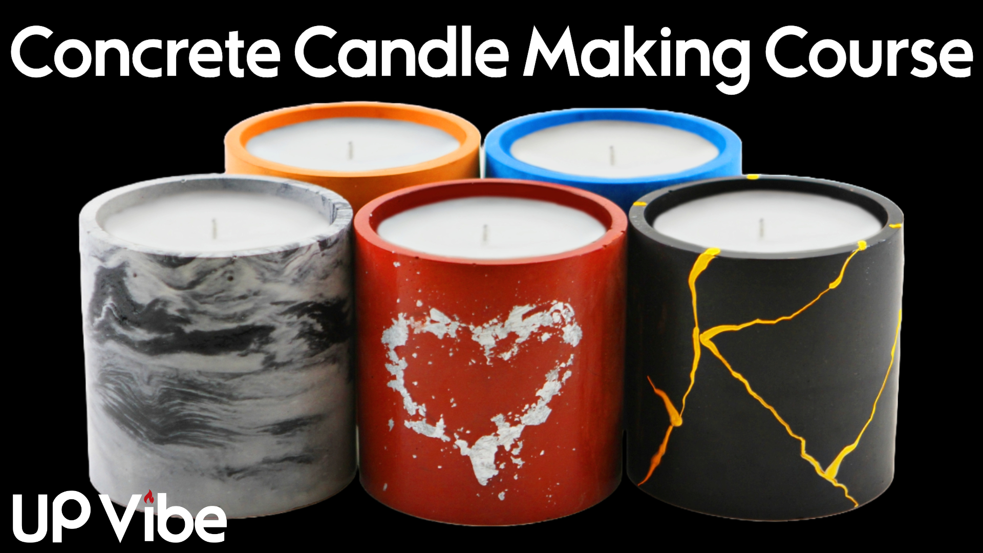 How to Make Concrete Candles | Fast & Easy to Learn Method - Up Vibe